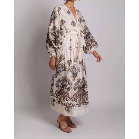 Sabina Musayev | Tops | New Sabina Musayev Felix Top In Ivory Print ...
